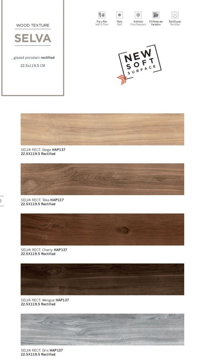 SELVA BEIGE 22.5X119.5 RECT PORC O-R - Billa